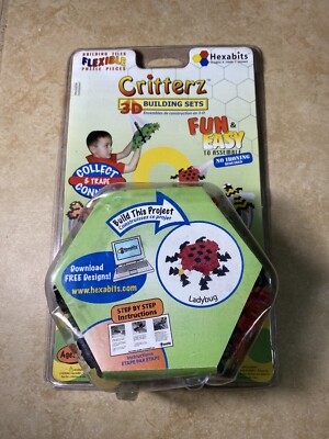 Flexible Hexabits 3D Critterz Ladybug Connect Create Interlocking 6 ...