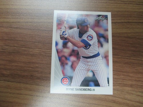 Ryne Sandberg 1990 Leaf #98 - Win 5+ single card auctions/weekend, S&H ...