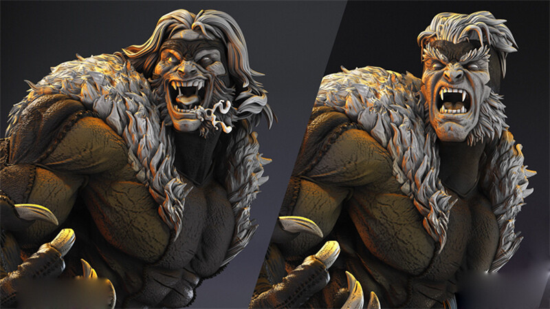 SABRETOOTH 1/8 1/6 3D print Figure Model Kit Unpainted Unassembled ...