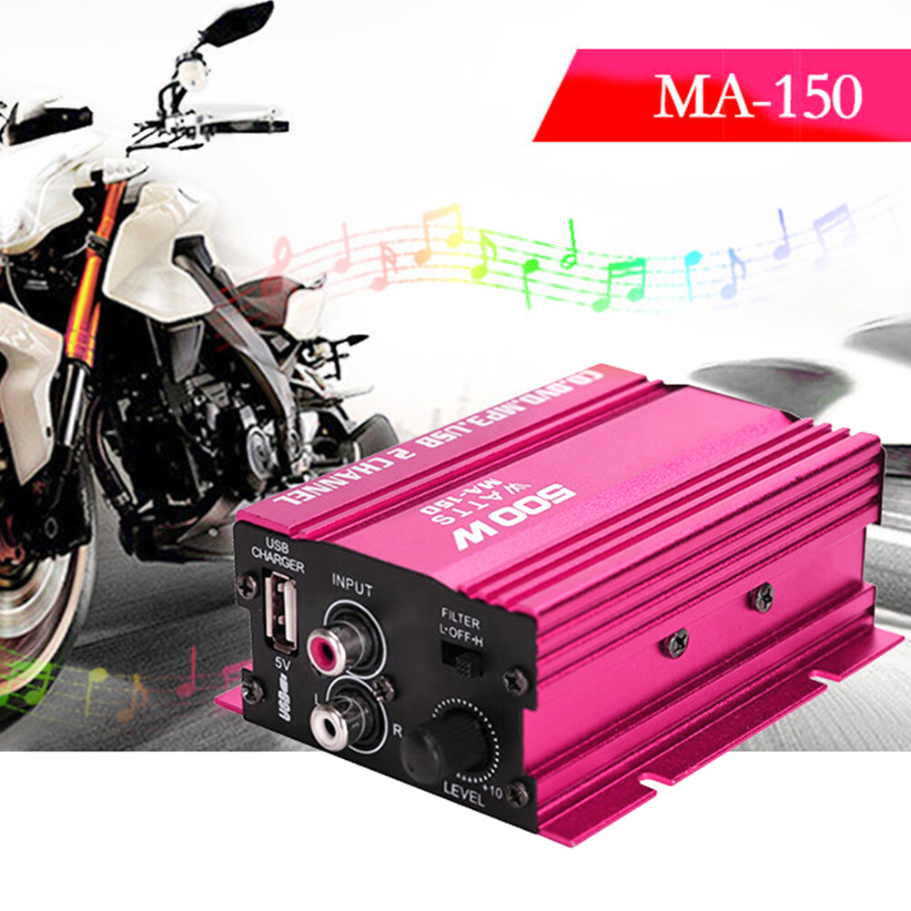 12V 40W Audio Car Motorcycle Mini Subwoofer Amplifier 2 Channel ...