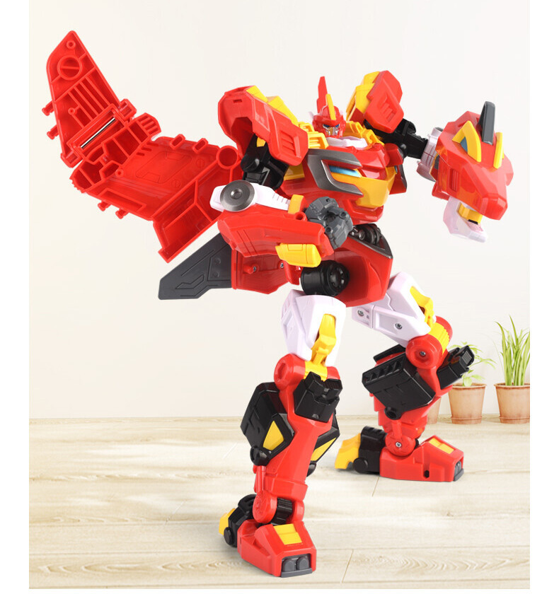 Kids Toy MiniForce Super Dino Power TYRANNO THUNDER Robot Car Bot Model ...