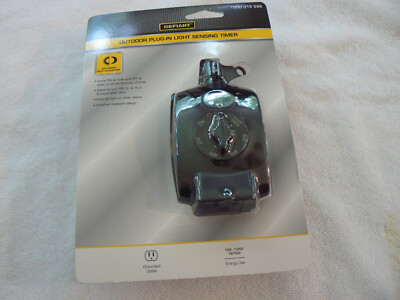 Defiant 15 Amp 24-Hour Outdoor Plug-In Mechanical Dusk-Dawn Countdown ...