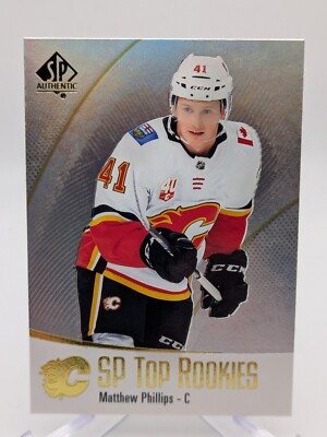 💥 2021-22 SP Authentic Matthew Phillips SP Top Rookies #TR-38 Calgary ...