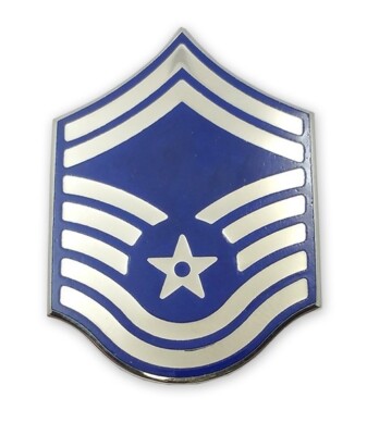 US Air Force E8 Senior Master Sergeant Brite Pin On (pair) | eBay