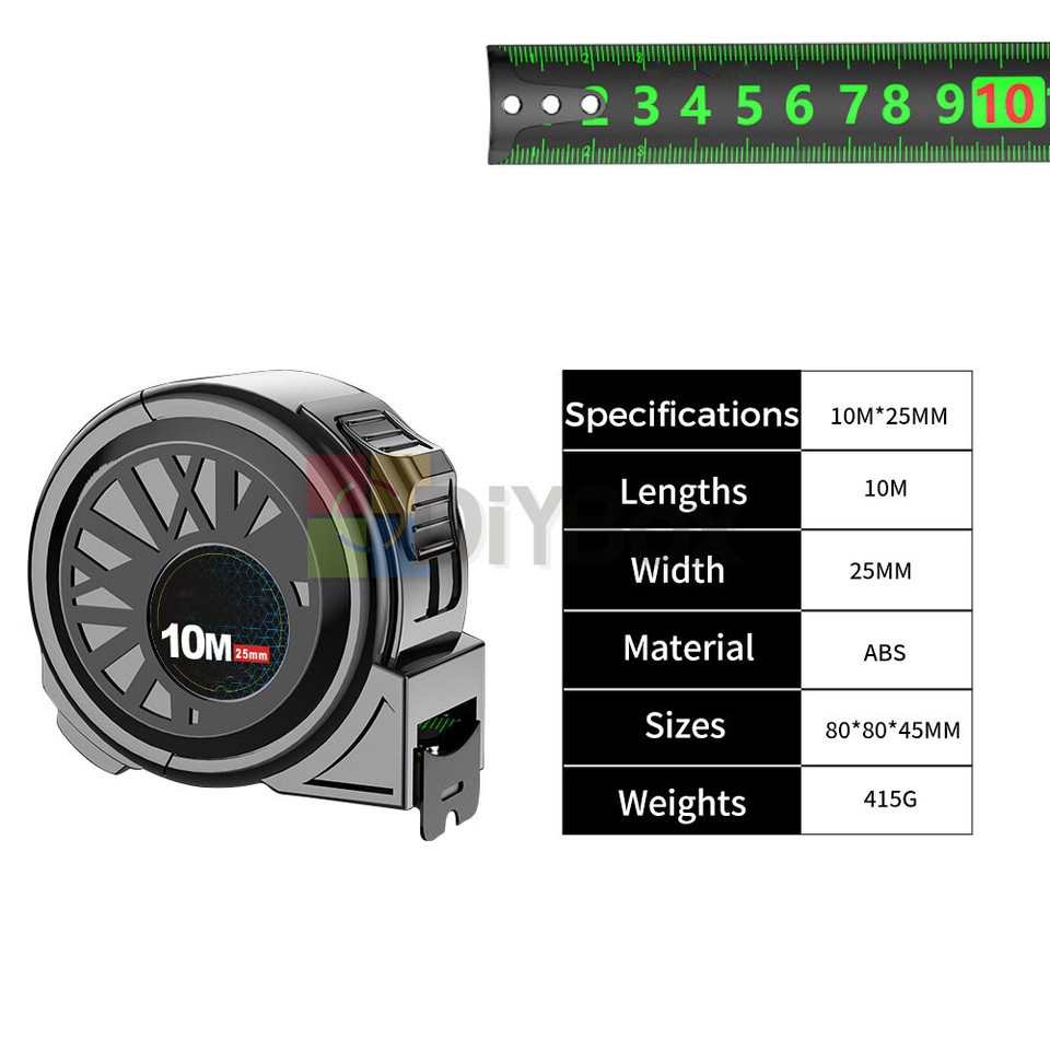 Steel Ruler Roll Metric Tape Measure Meter Ruler Retractable ...