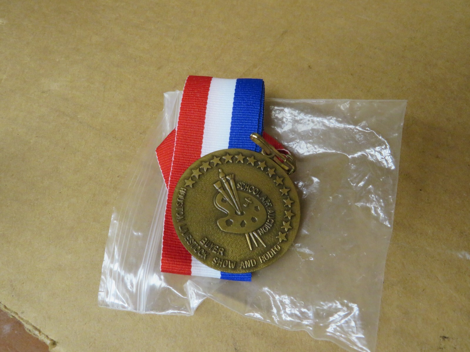 HOUSTON LIVESTOCK SHOW AND RODEO School Art Buyer Medal #2 | eBay