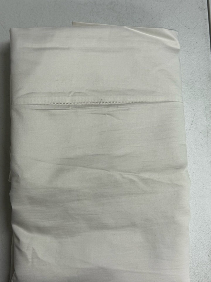 Hotel Collection 680 TC 100% Supima Cotton Queen Flat Sheet White | eBay