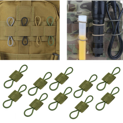 10-Pack 1" Elastic Molle Ribbon Buckle Antennas Cable For PTT Retainer ...