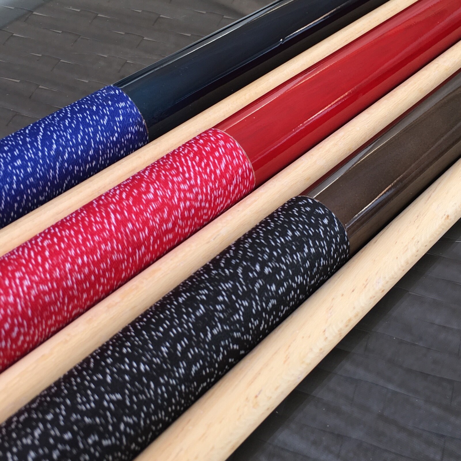 Poolqueue Pool Billard Queue Cue Kö 20 oz 2 Teilig BLAU ROT GRAU GRÜN ...