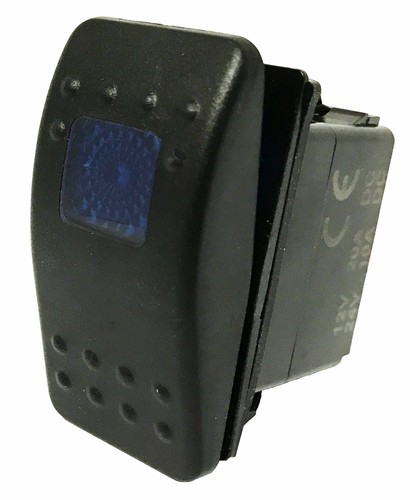 12V 20A Blue LED Light Rocker Switch On/Off Carling Boat Car | eBay
