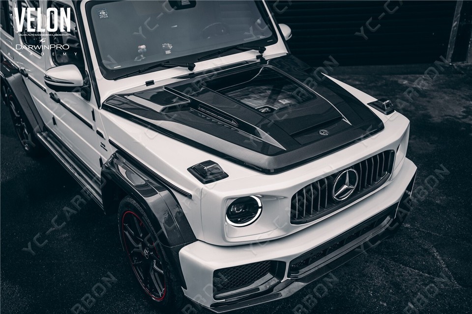 iMP PCF Hood Bonnet w/ Glass for 2018-2022 Mercedes Benz W463A G63 & G ...
