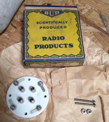 BUD Vintage Socket S-226/ 4 Prong Transmitting Socket | eBay