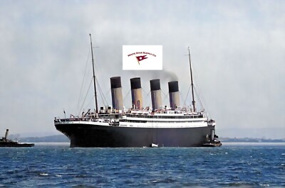 RMS Olympic 1912 off Spithead, lowers lifeboat #9 HQ Reprint | eBay