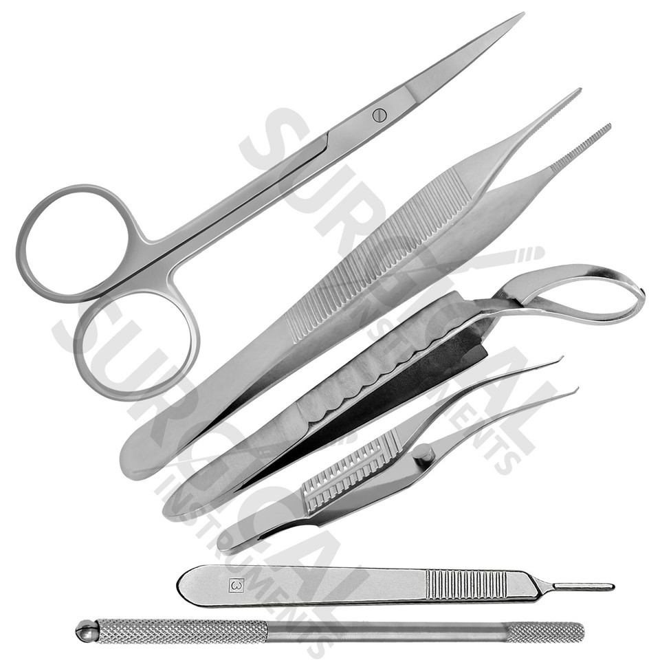 Set of 26 Pcs Basic Eye Veterinary Instrument Kit Stainless Steel ...