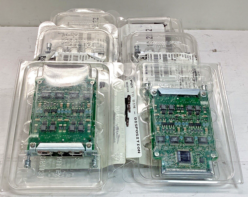 Lot of 8,.Cisco VIC2-4FXO Quad-Port FXO Universal Fax VIC Virtual ...