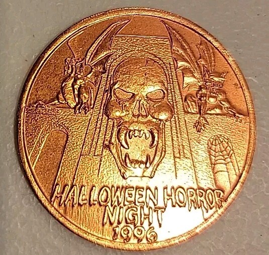 Universal Studios Halloween Horror Nights Copper Coin, Mint Coin 1996 ...