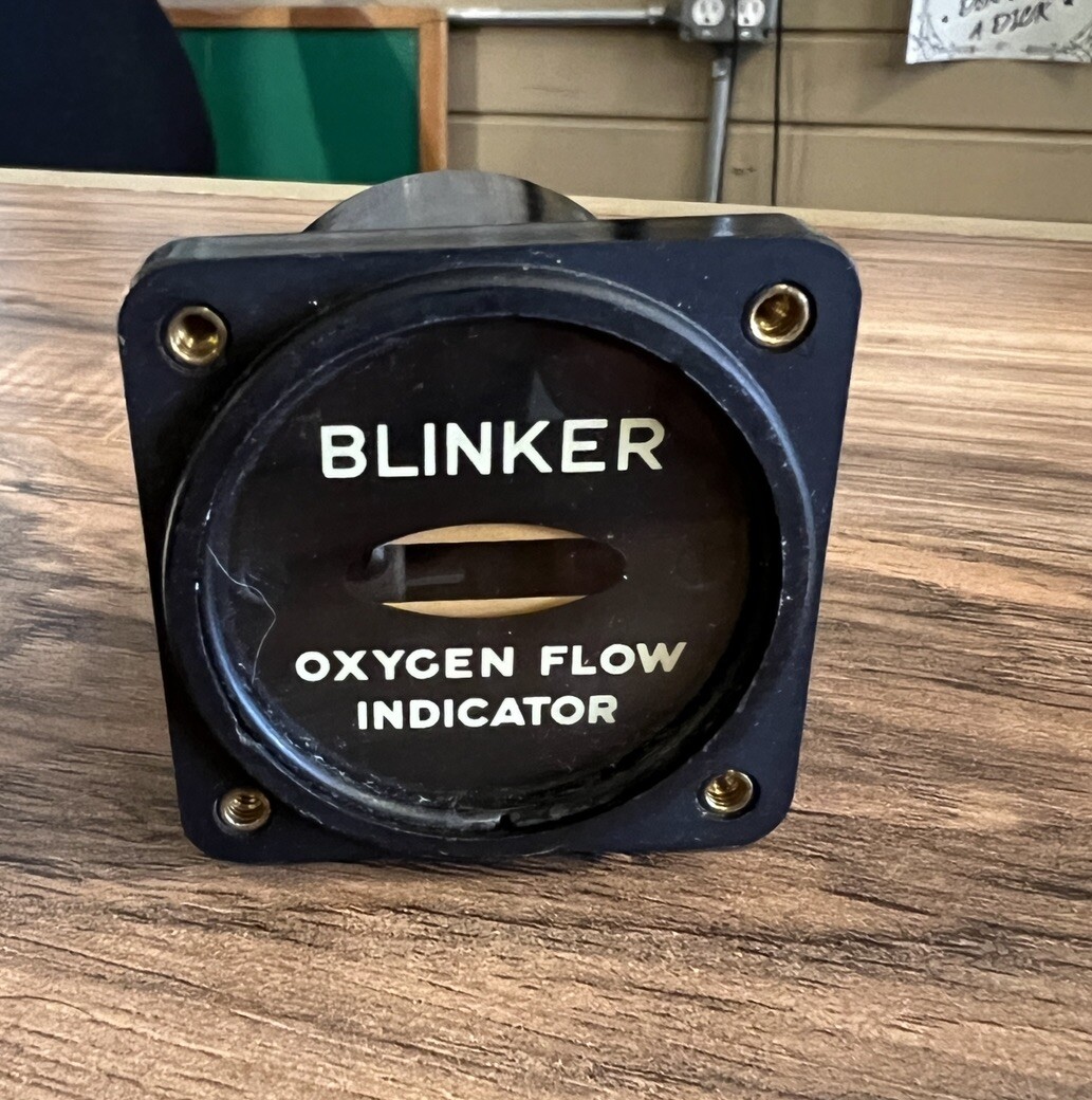Aircraft Oxygen Flow Indicator Blinker Type A-3 Delco Radio Div of GM ...
