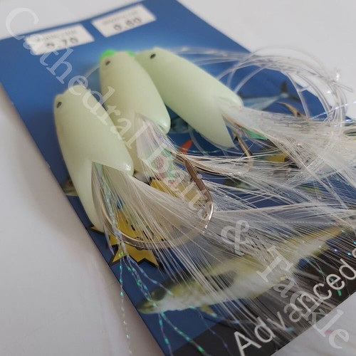 Jumbo Hokkai Rig 3 Size 7/0 Hooks Sea Fishing Tackle Rigs Lures Cod ...