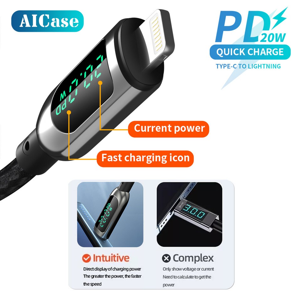 iPhone Charger Cable USB C Fast Charging Type C Cord For iPhone 14 13 ...