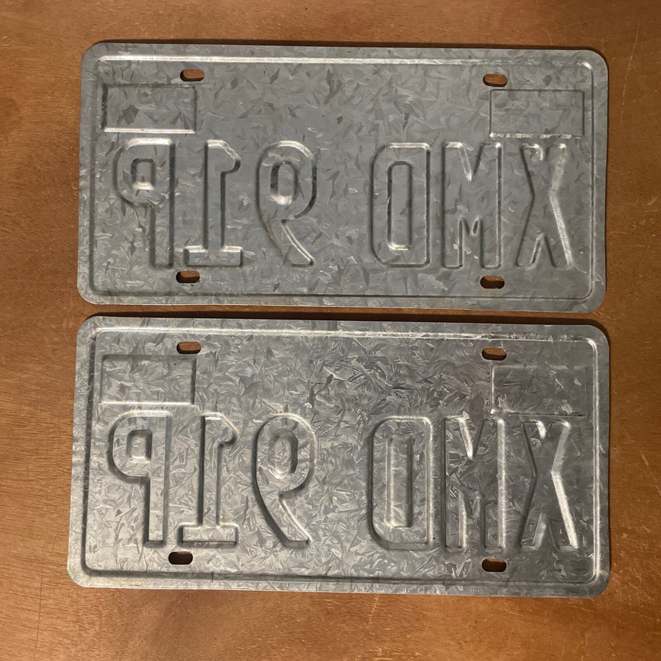 1990s Texas License Plate Pair # XMD-91P | eBay