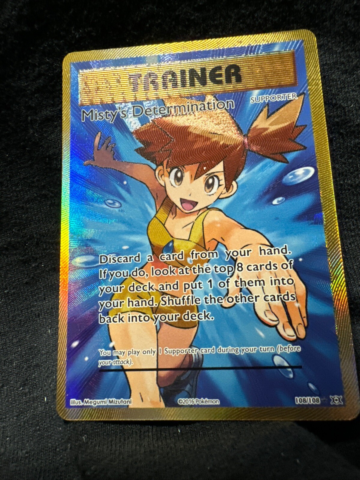 Pokémon TCG Misty's Determination Evolutions 108/108 Holo Full Art ...