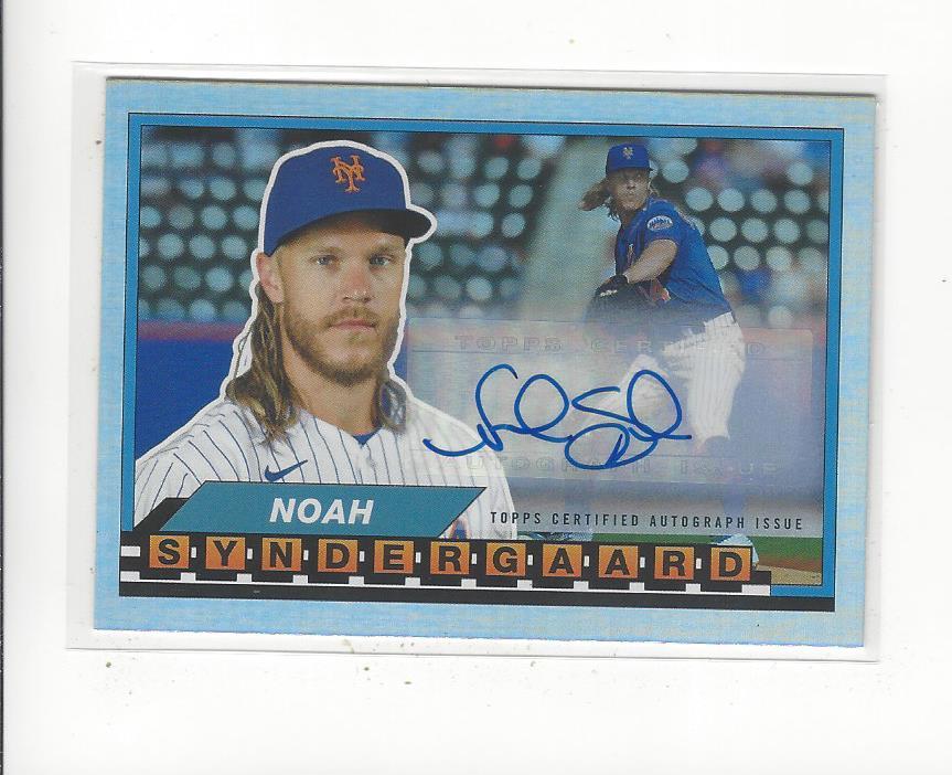 2021 Topps Archives '89 Topps Big Foil Noah Syndergaard AUTOGRAPH Mets ...