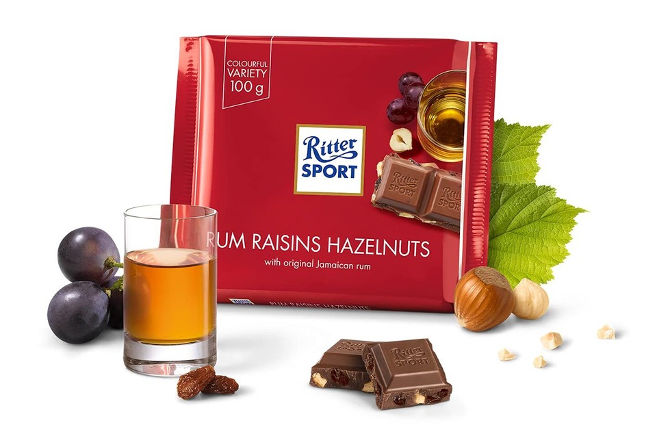 Ritter Chocolate Sport Rum Raisin Hazelnut 12/100g (Pack of 12) | eBay