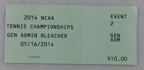 2014 05/16 NCAA Tennis Championships Ticket Stub | eBay