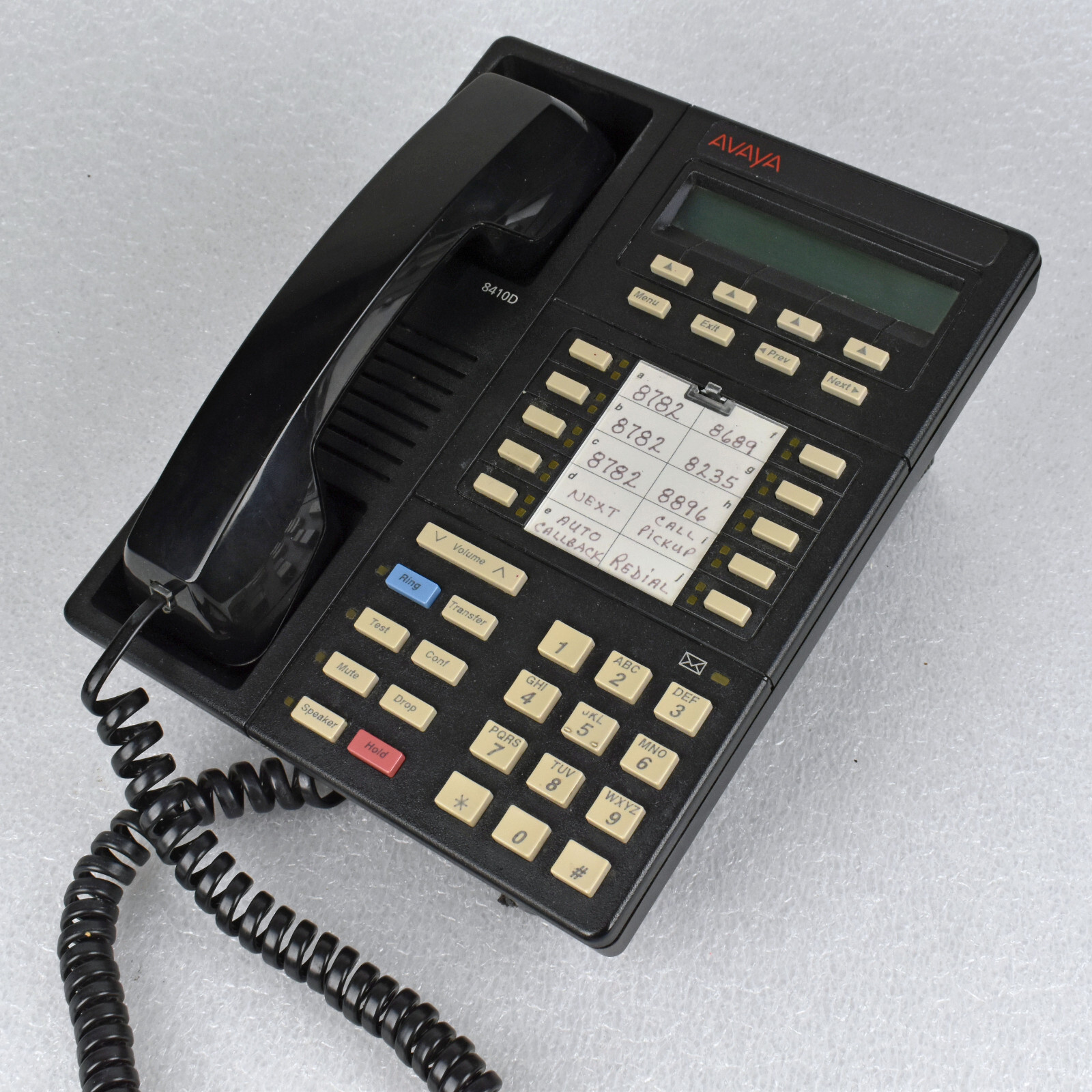 Avaya Corded Office Business Desk Telephone Black Model 8410D | eBay