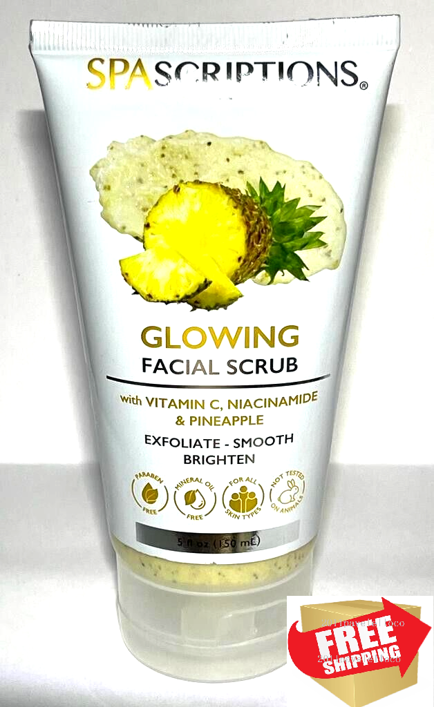 Spa scriptions Glowing facial scrub w/ Vitamin C, Niacinamide ...