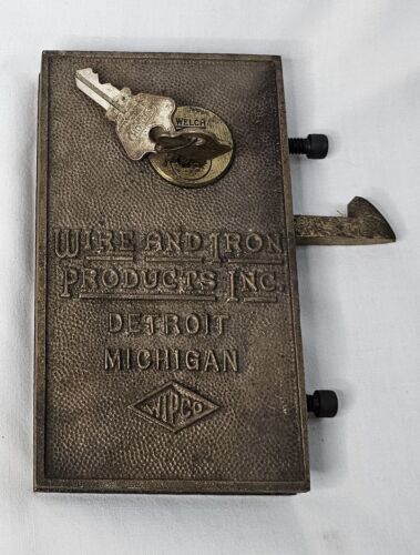Wire & Iron Products Inc Detroit Michigan Sliding Gate Lock & Keys ...