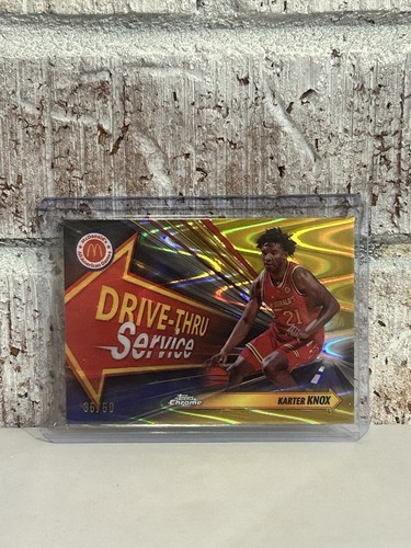 2024 Topps Chrome Mcdonald's All American - Drive Thru Service Karter ...