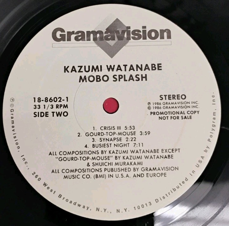KAZUMI WATANABE-MOBO SPLASH VINYL ALBUM 1986 | eBay