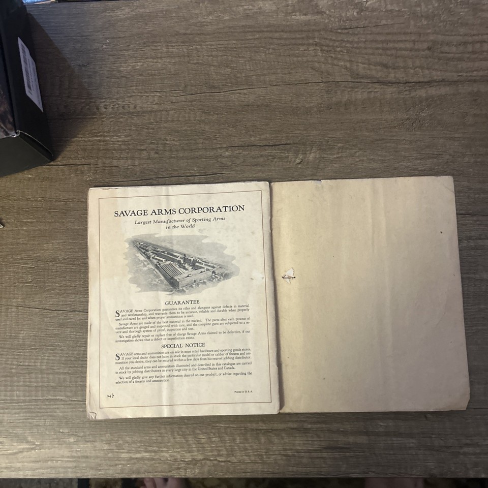 Savage 1929 Retail Price List, Savage Arms & Ammunition Catalog No. 65 ...