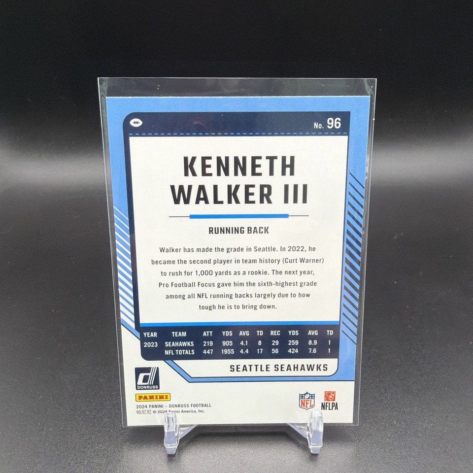 KENNETH WALKER III Seattle Seahawks 2024 Panini Donruss Football Card ...
