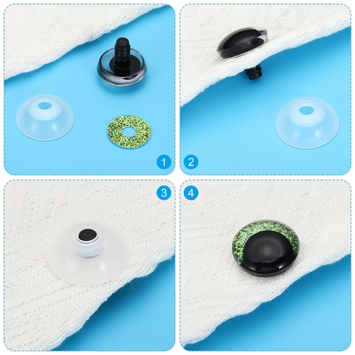 16mm Flash Safety Eyes, 32 Set Colorful Crocheting Safety Eyes, 8 Colors | eBay