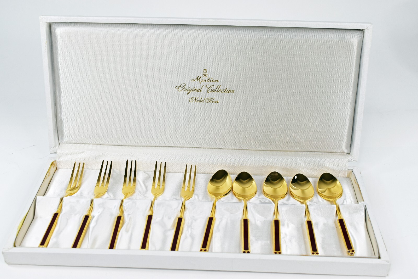 *Martian Original Collection 10 Piece RED Dessert Set/Cake Forks ...