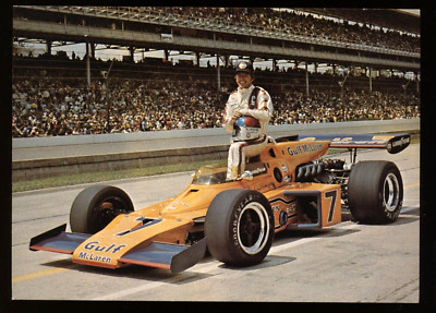 Johnny Rutherford USAC Indianapolis Indy 500 Racing #7 Large Postcard ...
