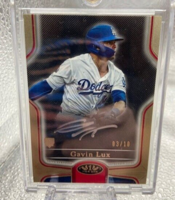 2020 Topps Tier One Gold Gavin Lux Break Out Rookie Auto Silver Ink #03 ...