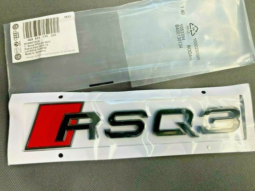 RSQ3 Gloss Black Rear Boot Trunk Emblem Badge for Audi RS Q3 | eBay