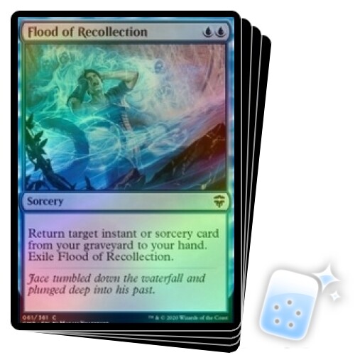 FOIL FLOOD OF RECOLLECTION X4 Commander Legends Magic MTG MINT CARD | eBay