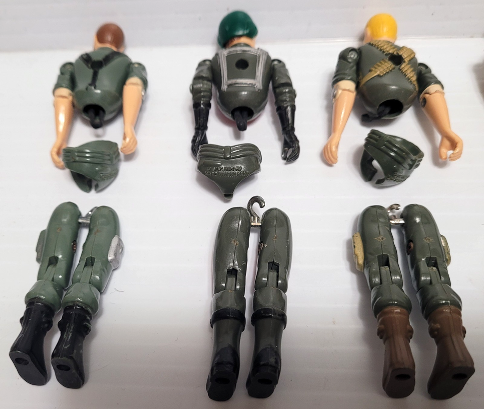 1980's HASBRO GI JOE ACTION FIGURE PARTS LOT | eBay
