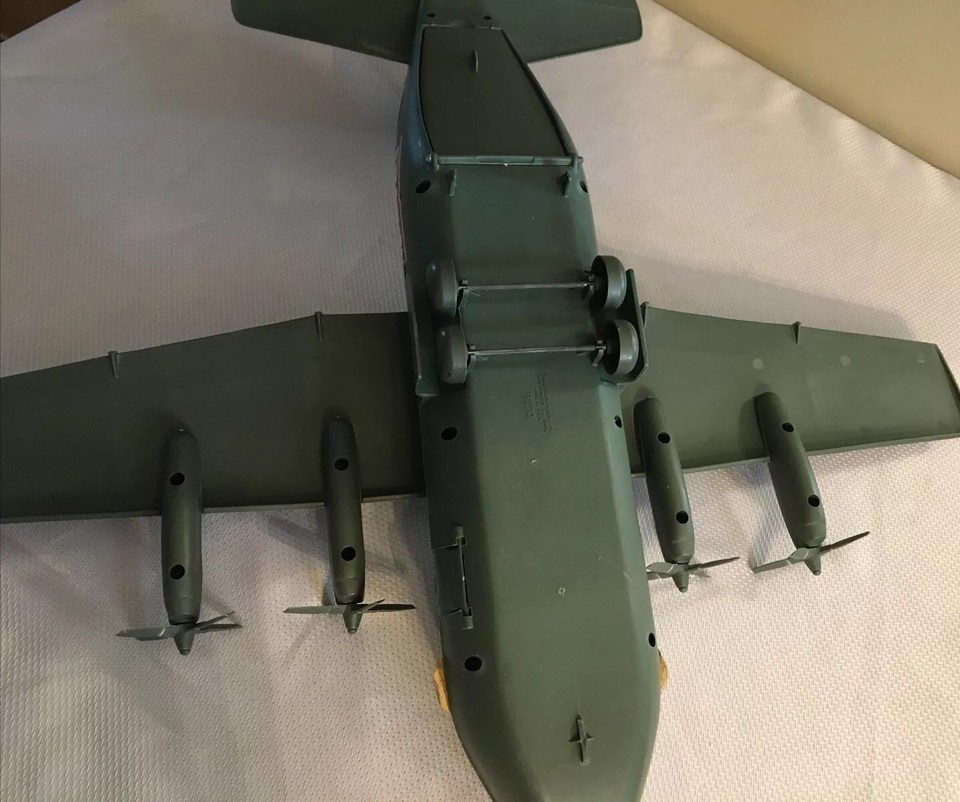 Vintage Processed Plastics Hercules C-130 Plane 6270 Military Toy + Car ...