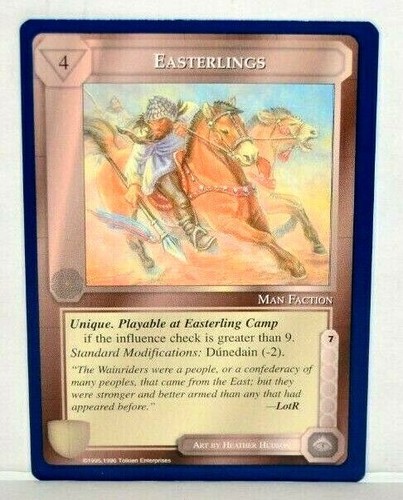 Middle-Earth CCG MECCG Easterlings The Wizards Unlimited LOTR Rare Card ...