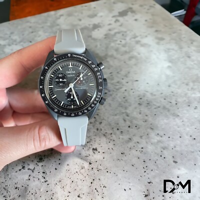 **NO1/BEST SELLER** Moonswatch Strap - MISSION TO MERCURY/MOON GREY ...