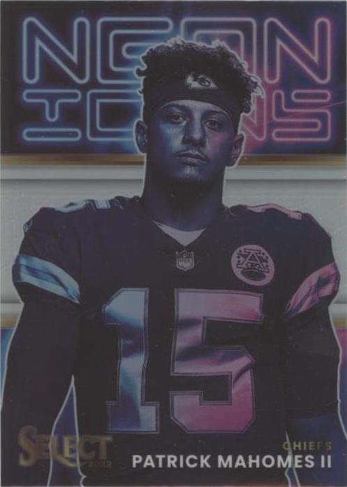 2022 Panini Select - Neon Icons Patrick Mahomes II #NI-3 Silver Prizm ...