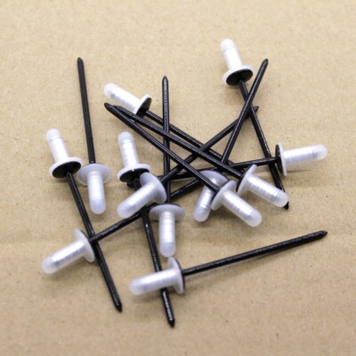 10x With Rubber Cap Alloy Rivet Aluminum Clip For 4mm Hole Fit Toyota ...