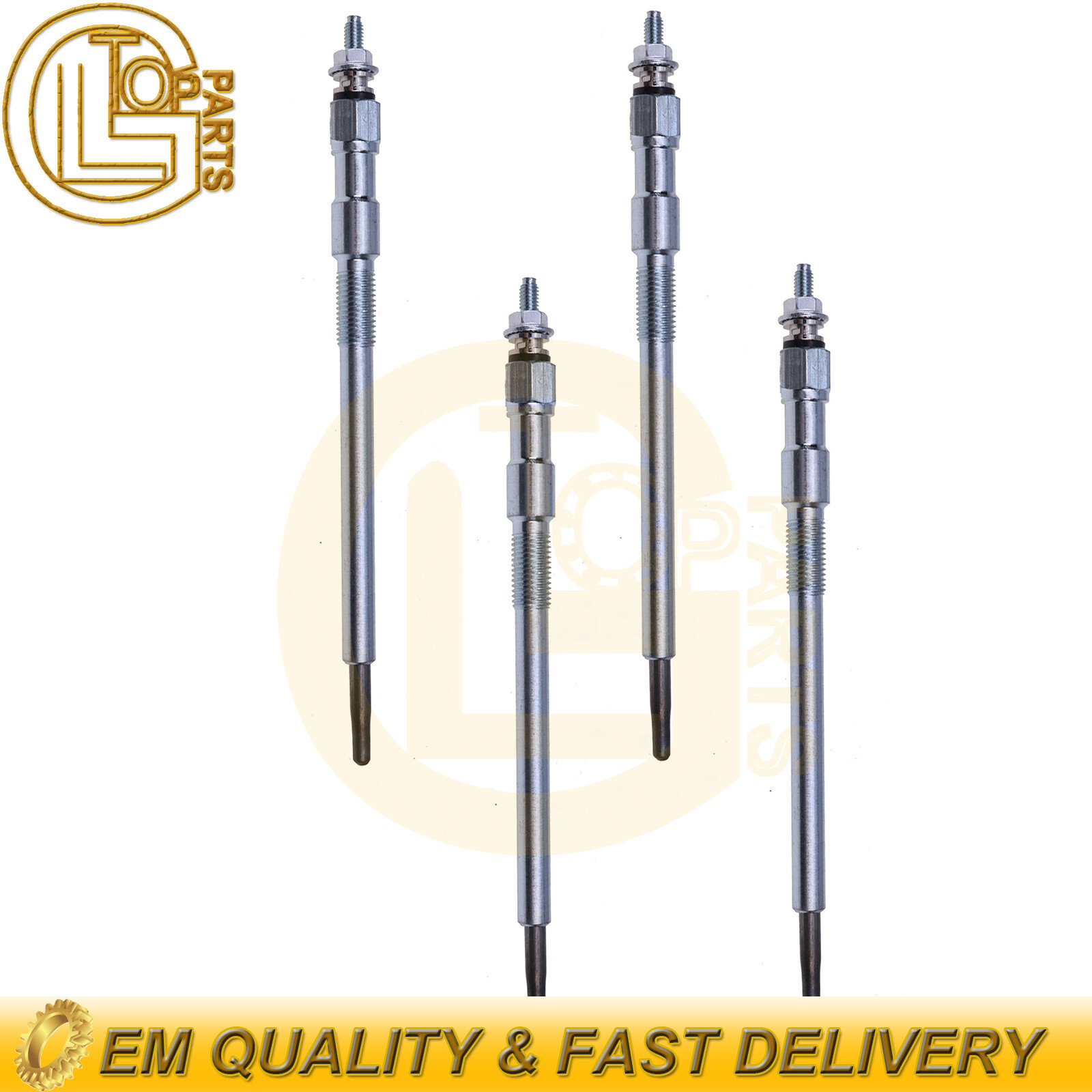 4X Glow Plug for Bobcat Skid Steer S630 S650 T630 T650 Kubota V3307 ...