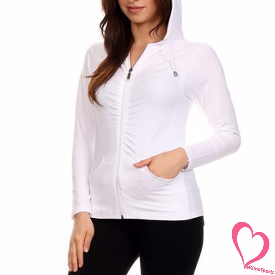 Lightweight Seamless Hooded Pull-up Active Yoga Fitness Jacket with ...