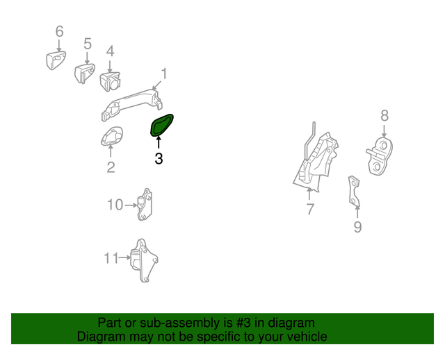 MERCEDES BENZ 1697660505 Genuine OEM Factory Original Handle Outside ...